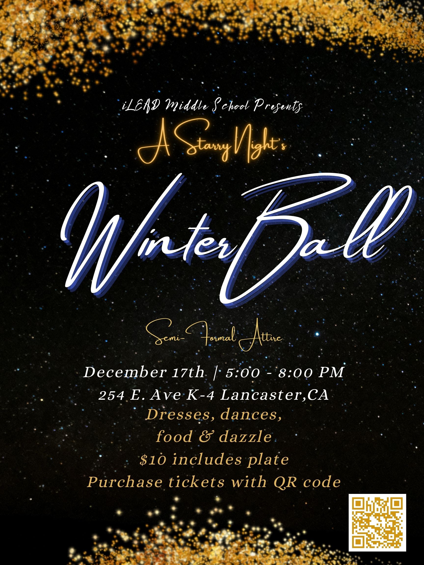Upcoming event: Middle School Winter Ball - iLEAD Lancaster
