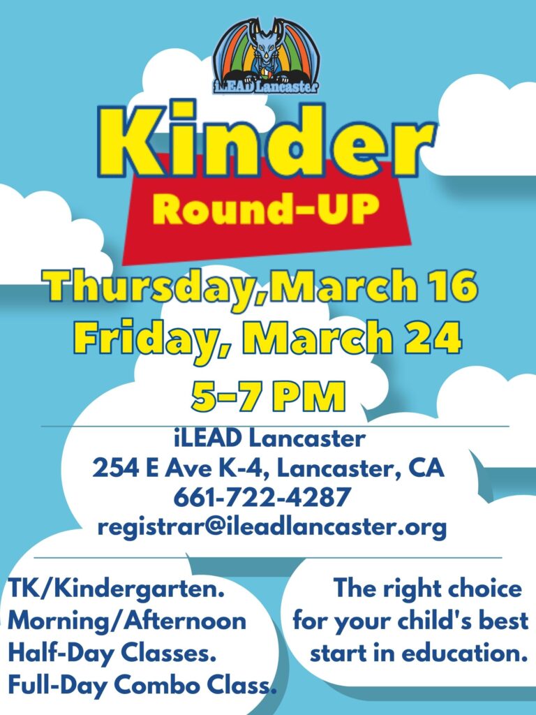 iLEAD Lancaster TK/Kindergarten Round-Up - iLEAD Lancaster