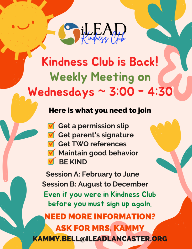 Kindness Club - iLEAD Lancaster